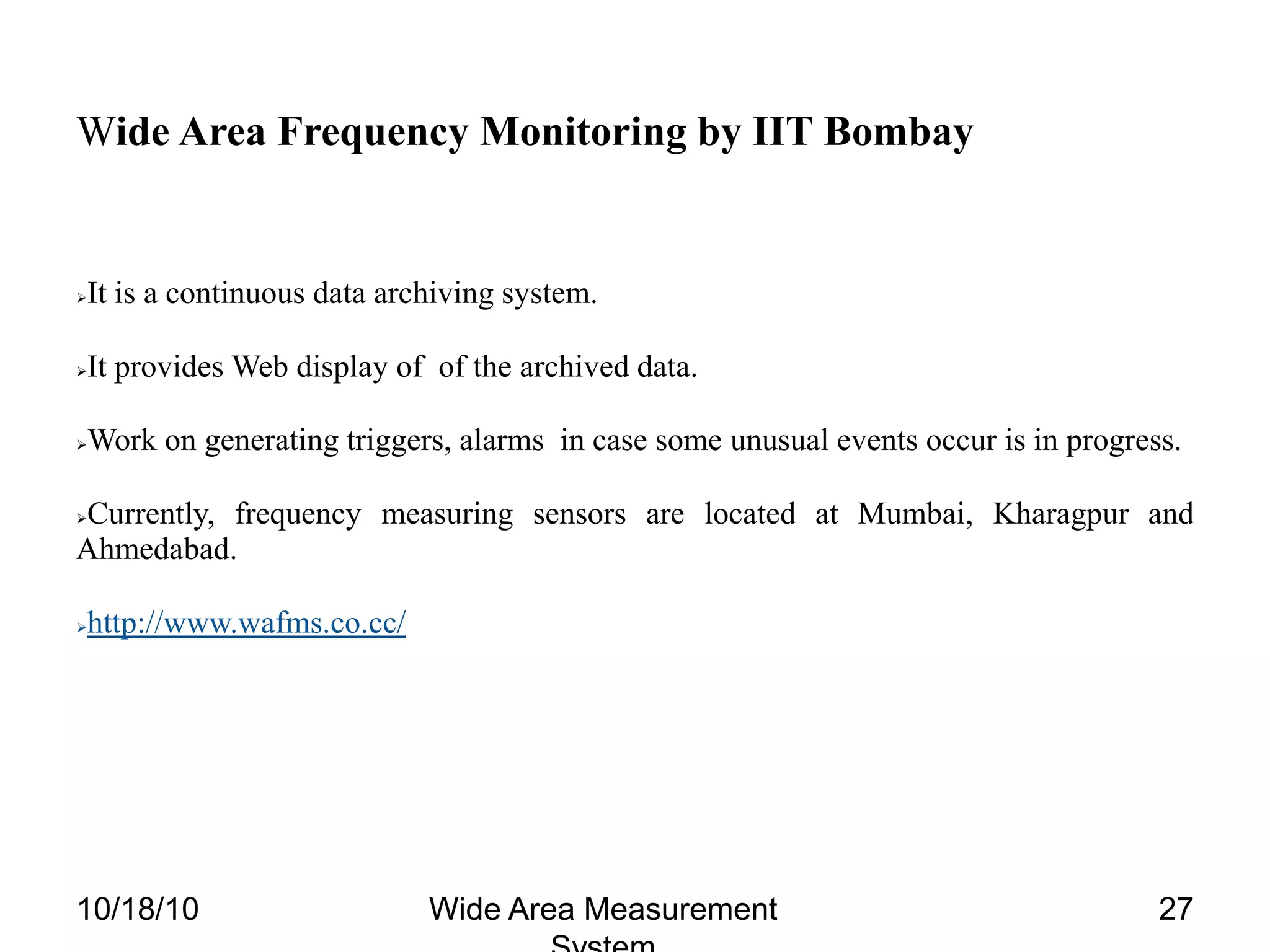Introduction of wide area mesurement syatem | PPTX
