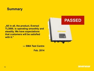 An introduction to Zeversolar inverters | PPT