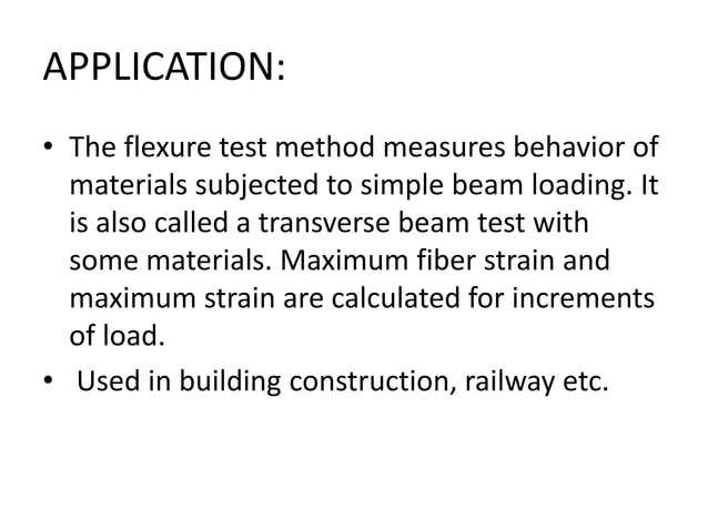 Introduction on flexural testing machine | PPTX | Physics | Science