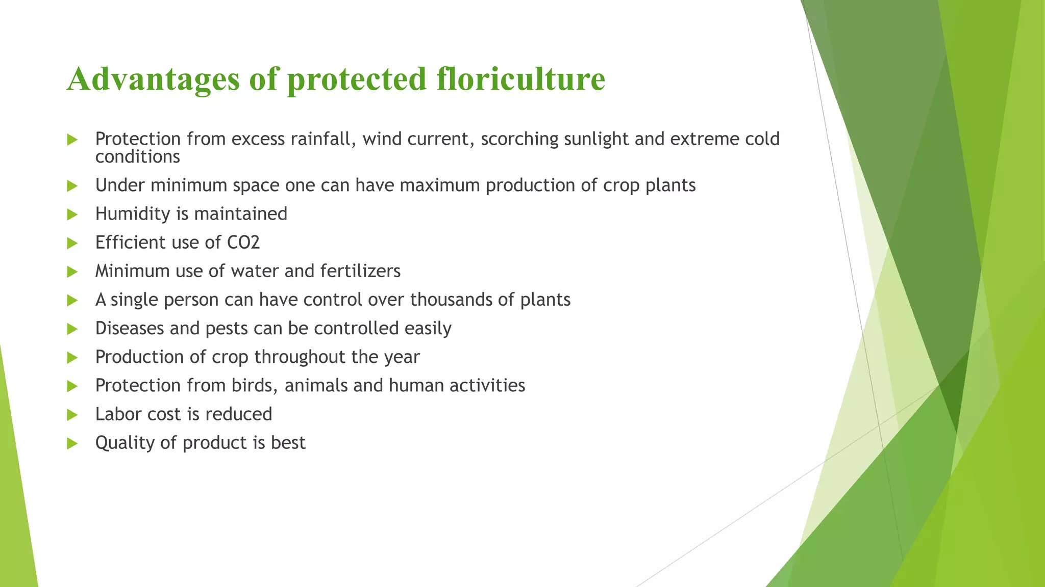 Introduction on protected floriculture | PPTX