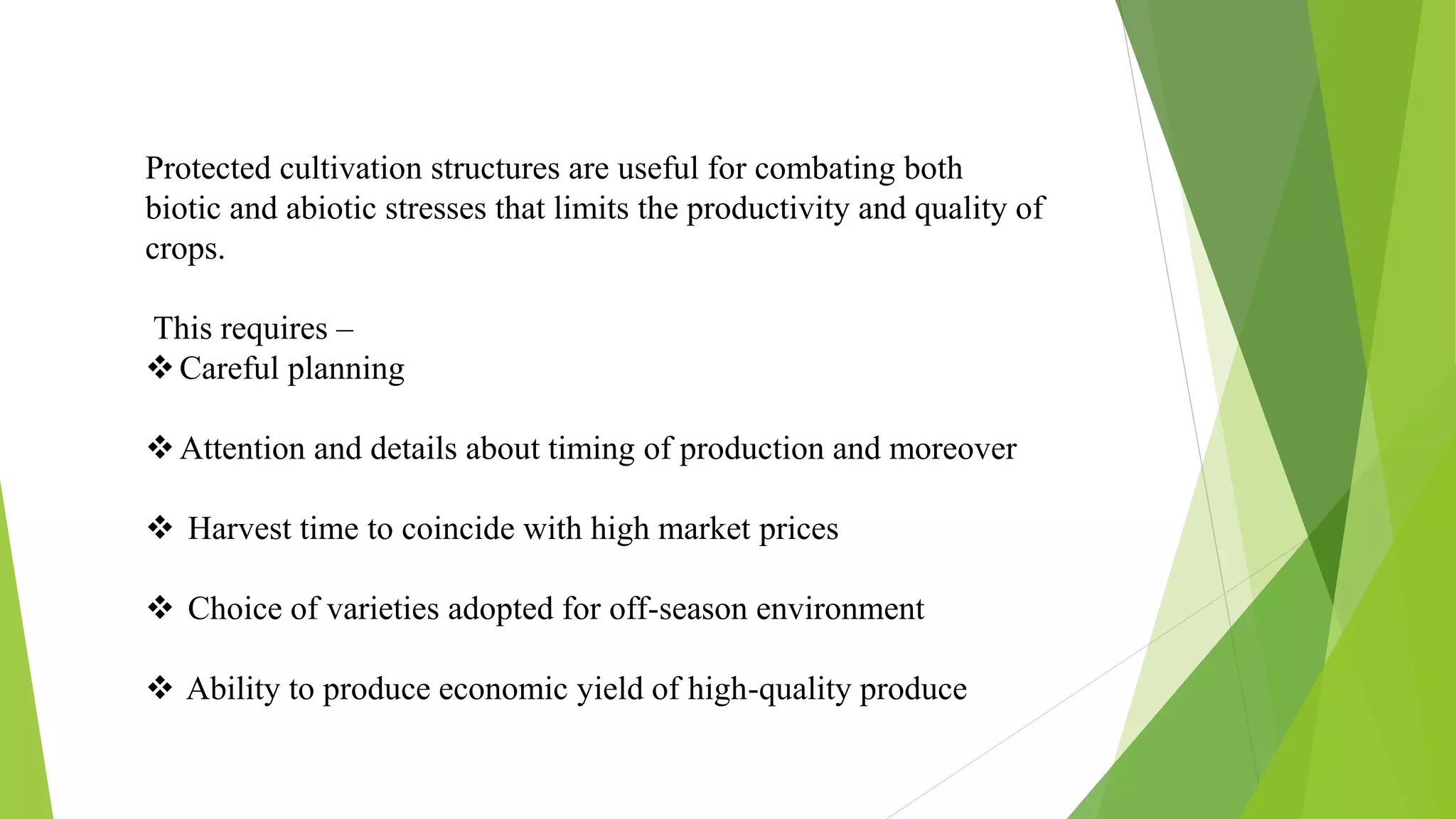 Introduction on protected floriculture | PPTX