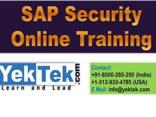 Introduction on sap security | PPT