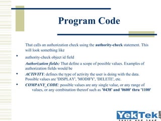 Introduction on sap security | PPT