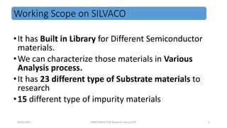 Introduction to SILVACO and MOSFET Simulation technique | PPTX