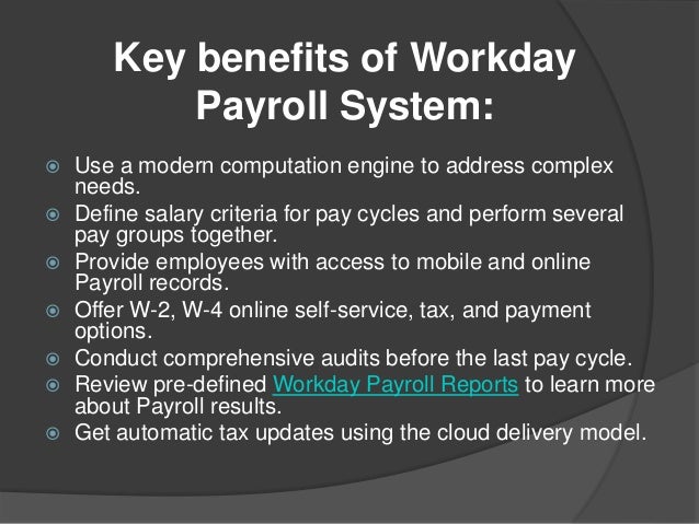 Introduction on Workday Payroll Management System and Software ...