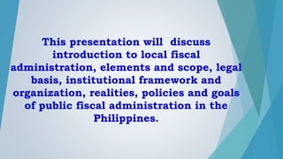 Public Fiscal Administration | PDF