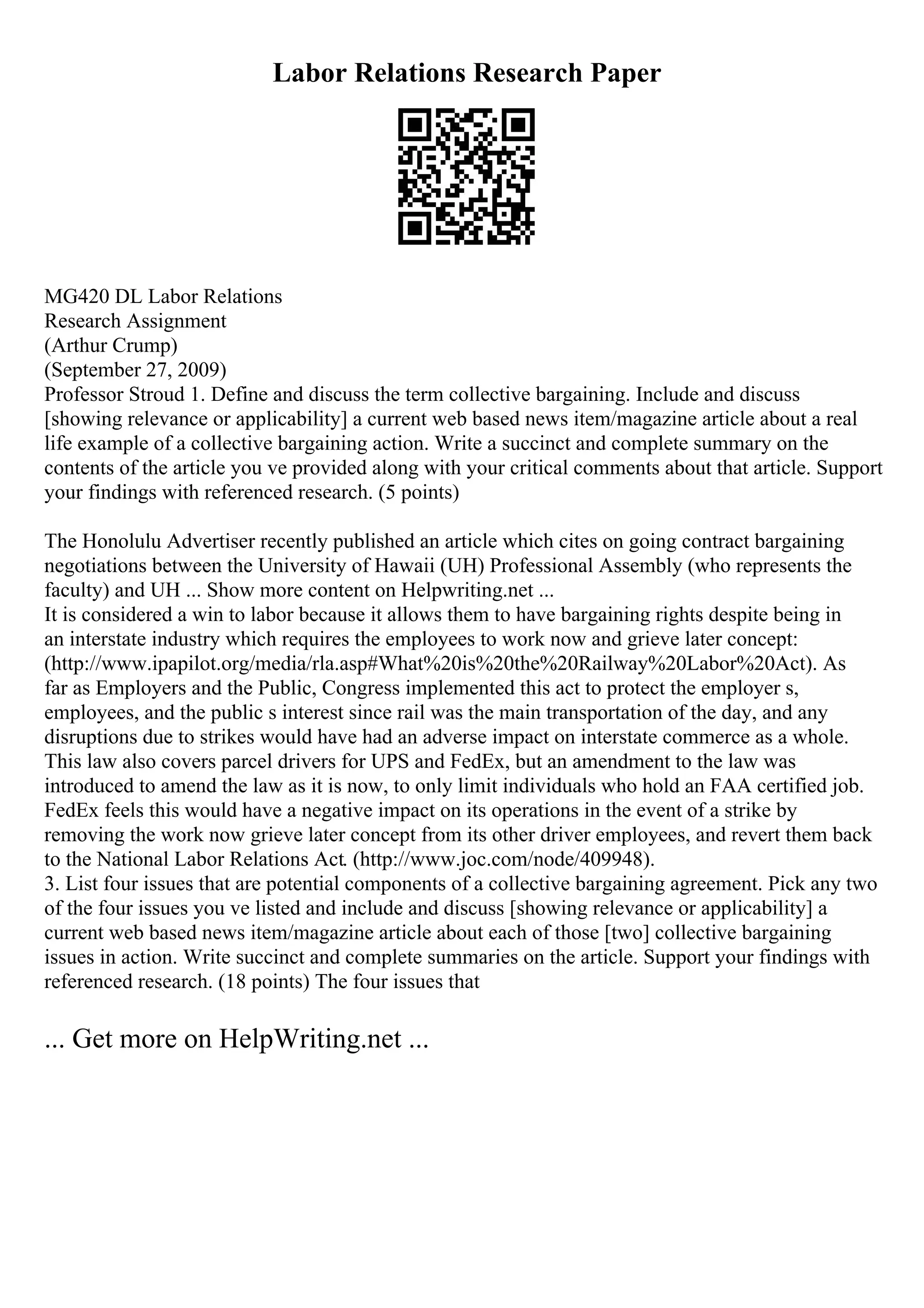 Introduction Paragraph Examples Essays | PDF