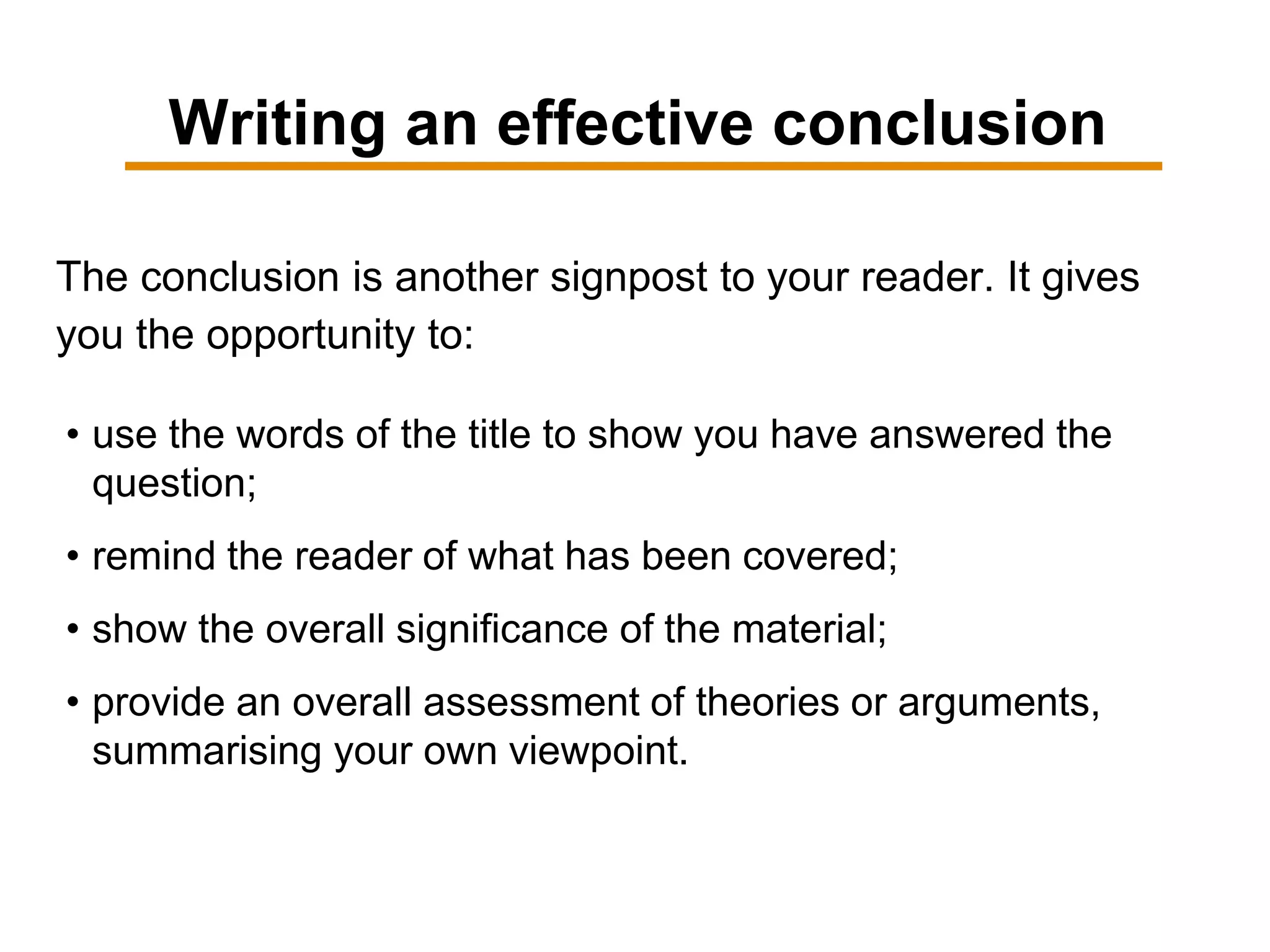 Introduction to paragraphs conclusion | PPT
