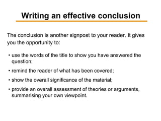 Introduction to paragraphs conclusion | PPT