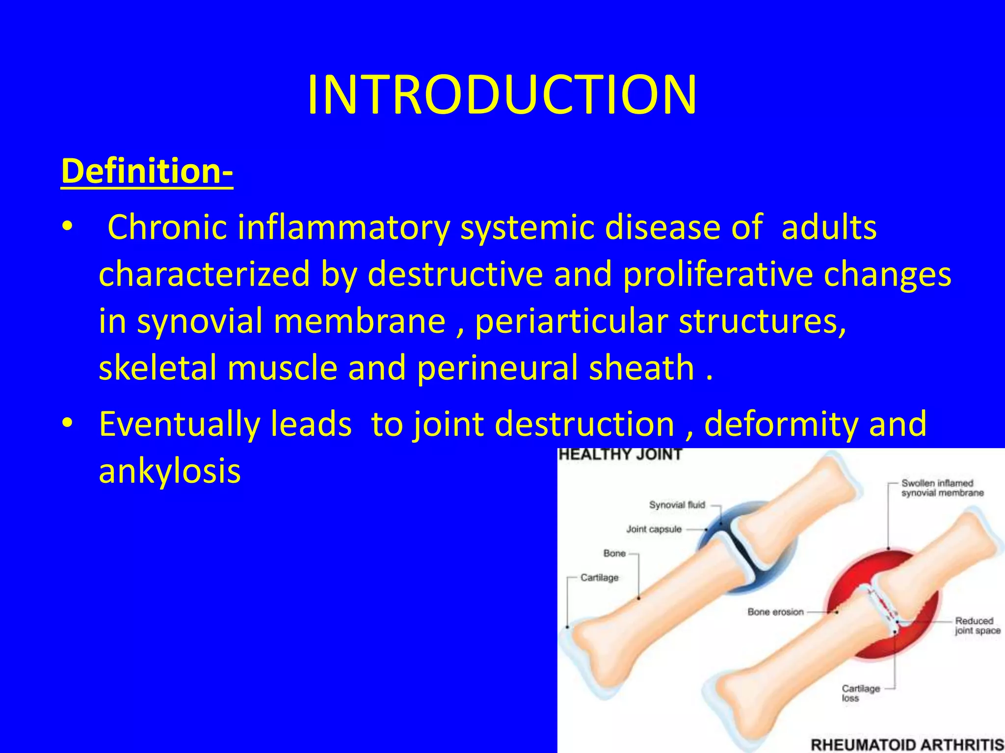 Introduction ,pathogenesis , clinical manifestations of rheumatoid | PPTX
