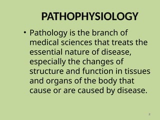 Introduction Pathophysiology.pptx, Pathology | PPTX