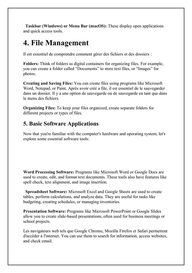Step into Tech: Basic Computer Skills .. | PDF
