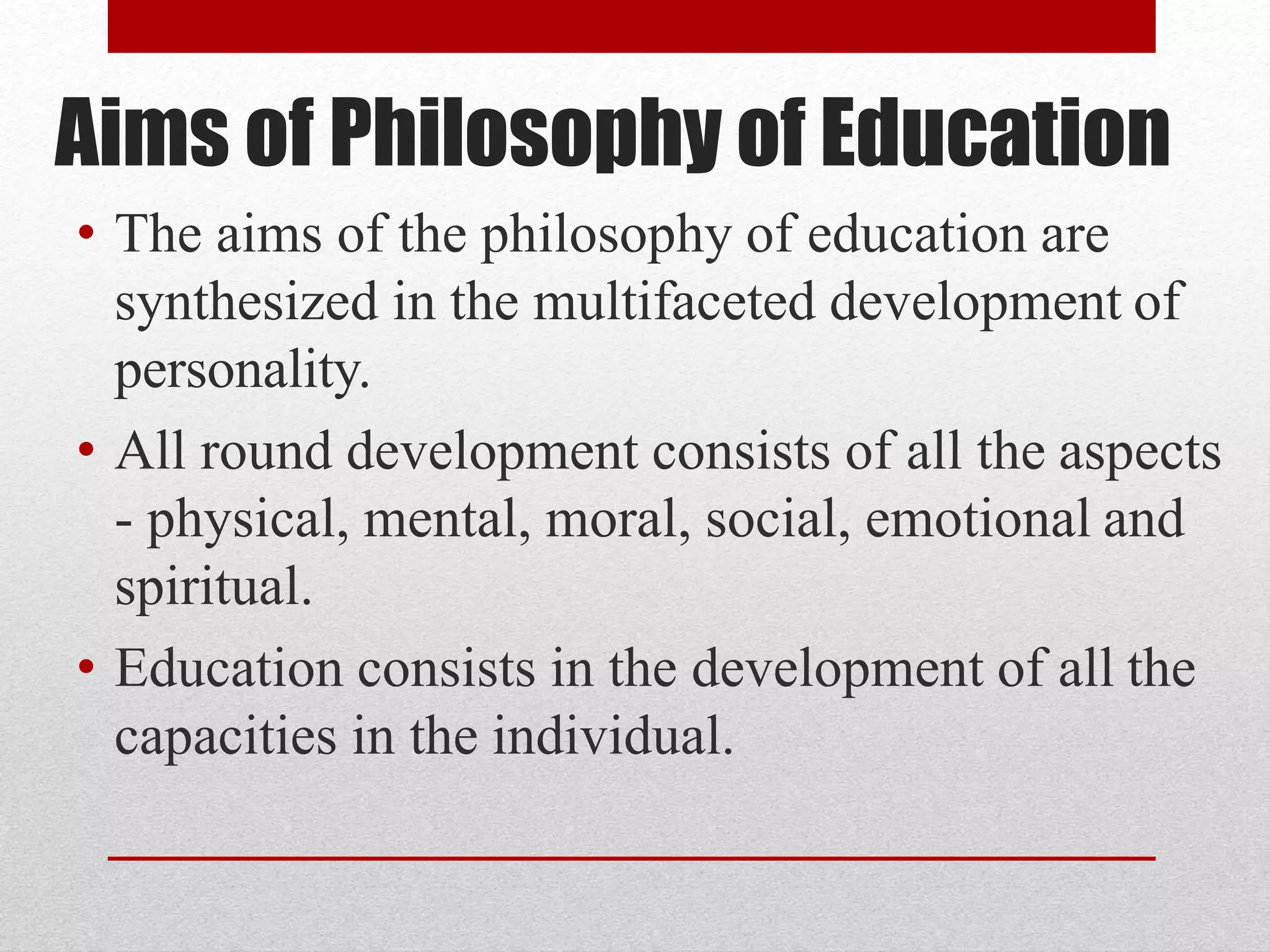 Introduction philosophy of education | PPTX