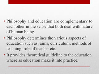 Introduction philosophy of education | PPTX