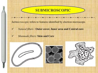 Introduction to fiber and fiber morphology. | PPTX