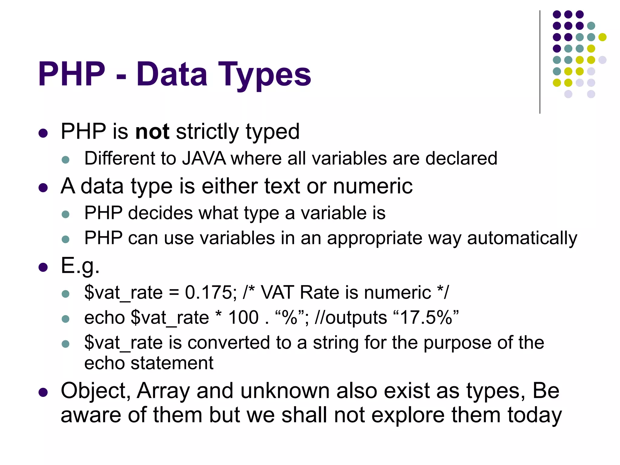 introduction_php.ppt | Web Development | Internet