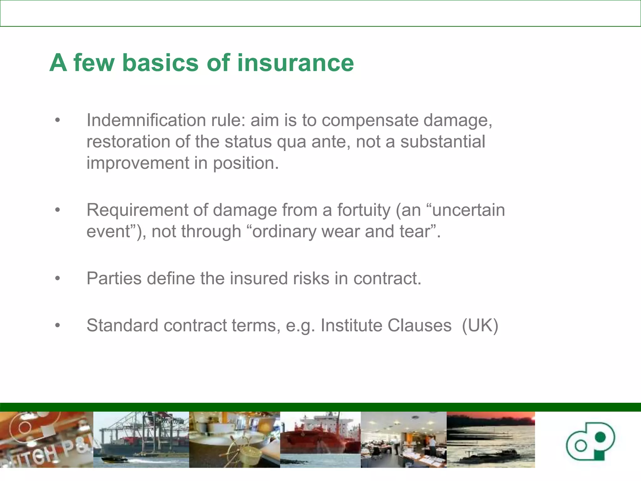 Protection and Indemnity (P&I) | PPTX