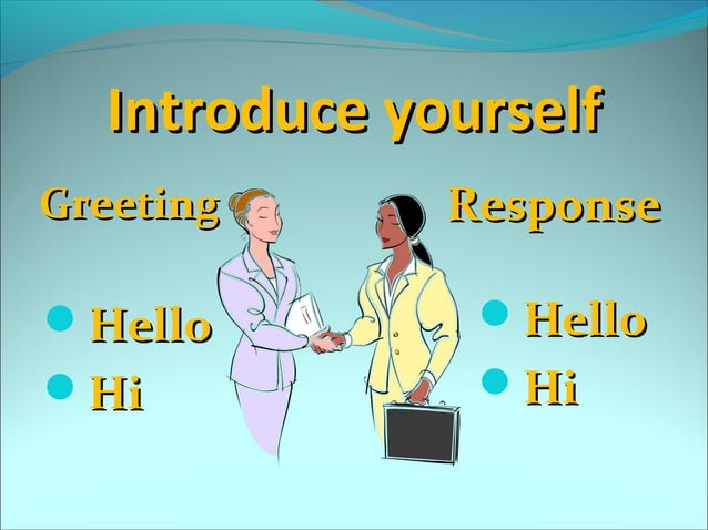 Beginner English. Greetings and introduction questions. | PPT