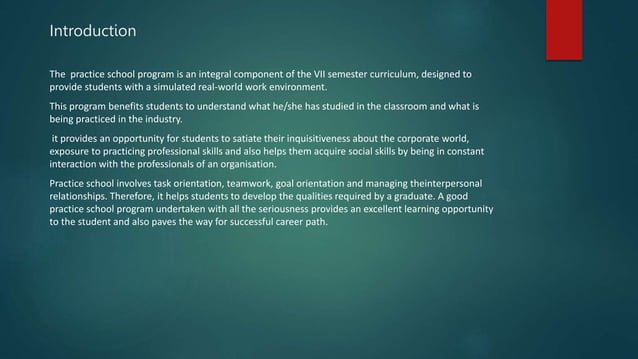 Introduction to practice school ppt.pptx