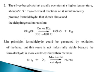 Introduction preparation of_formaldehyde | PPTX