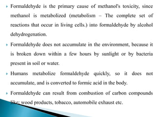 Introduction preparation of_formaldehyde | PPTX