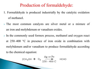 Introduction preparation of_formaldehyde | PPTX
