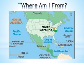 Introduction Presentation about Myself and North Carolina | PPTX