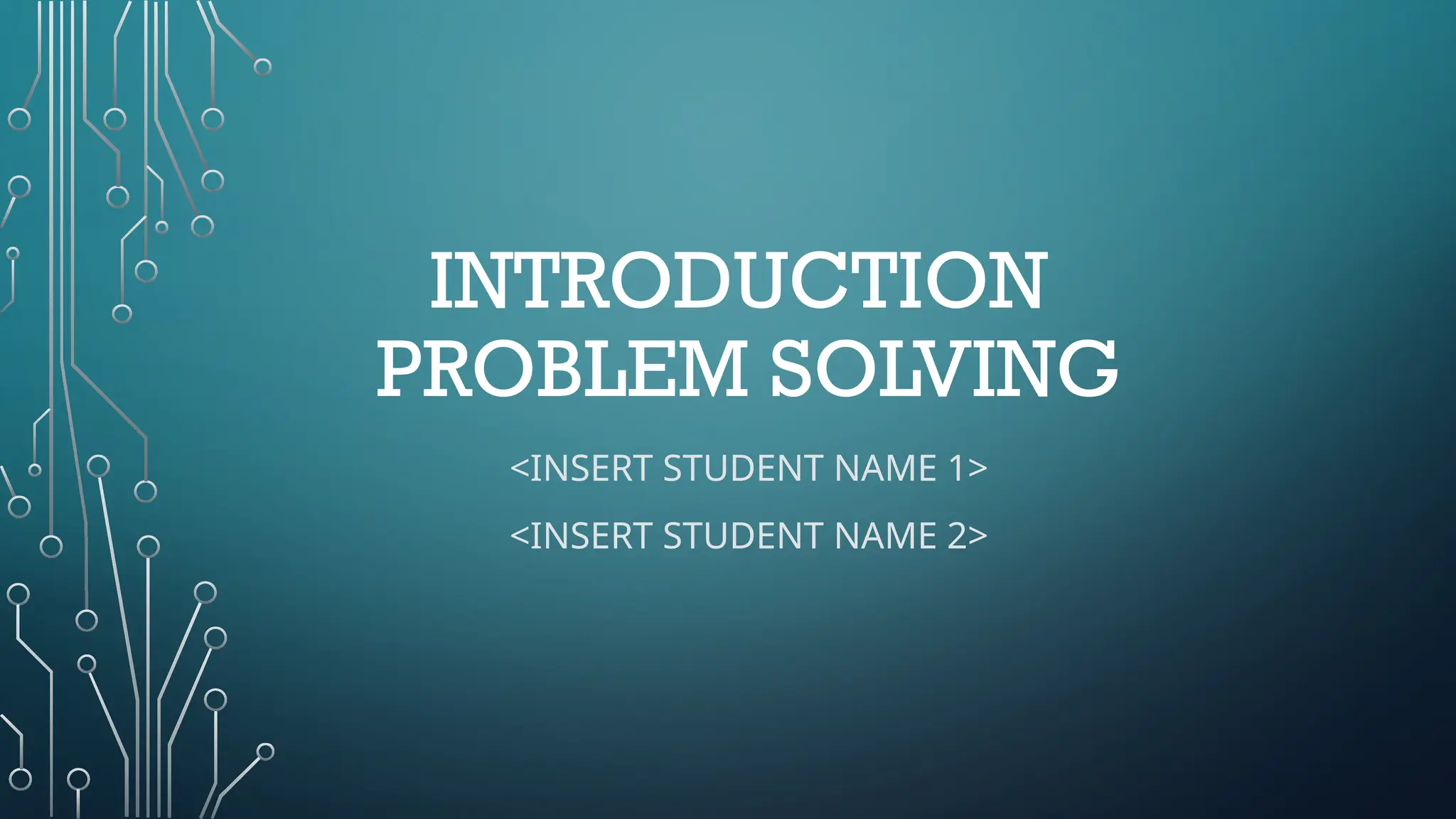 Introduction problem solving Introduction | PPT Introduction problem solving Introduction | PPT