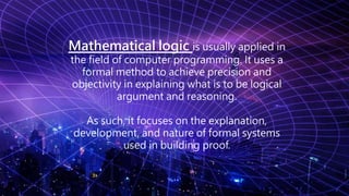 introduction program logic Formulation.pptx | Programming Languages ...