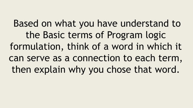 introduction program logic Formulation.pptx | Programming Languages | Computing