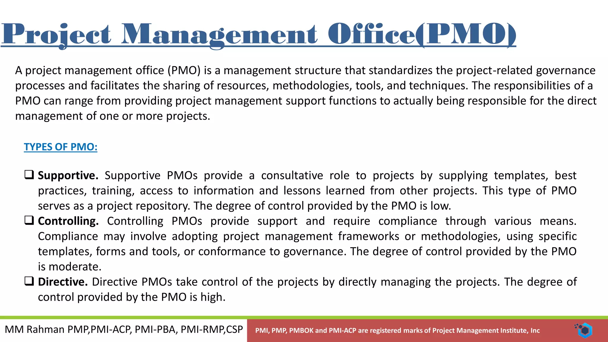 Introduction project management framework (part i & part-ii )-mm rahman ...