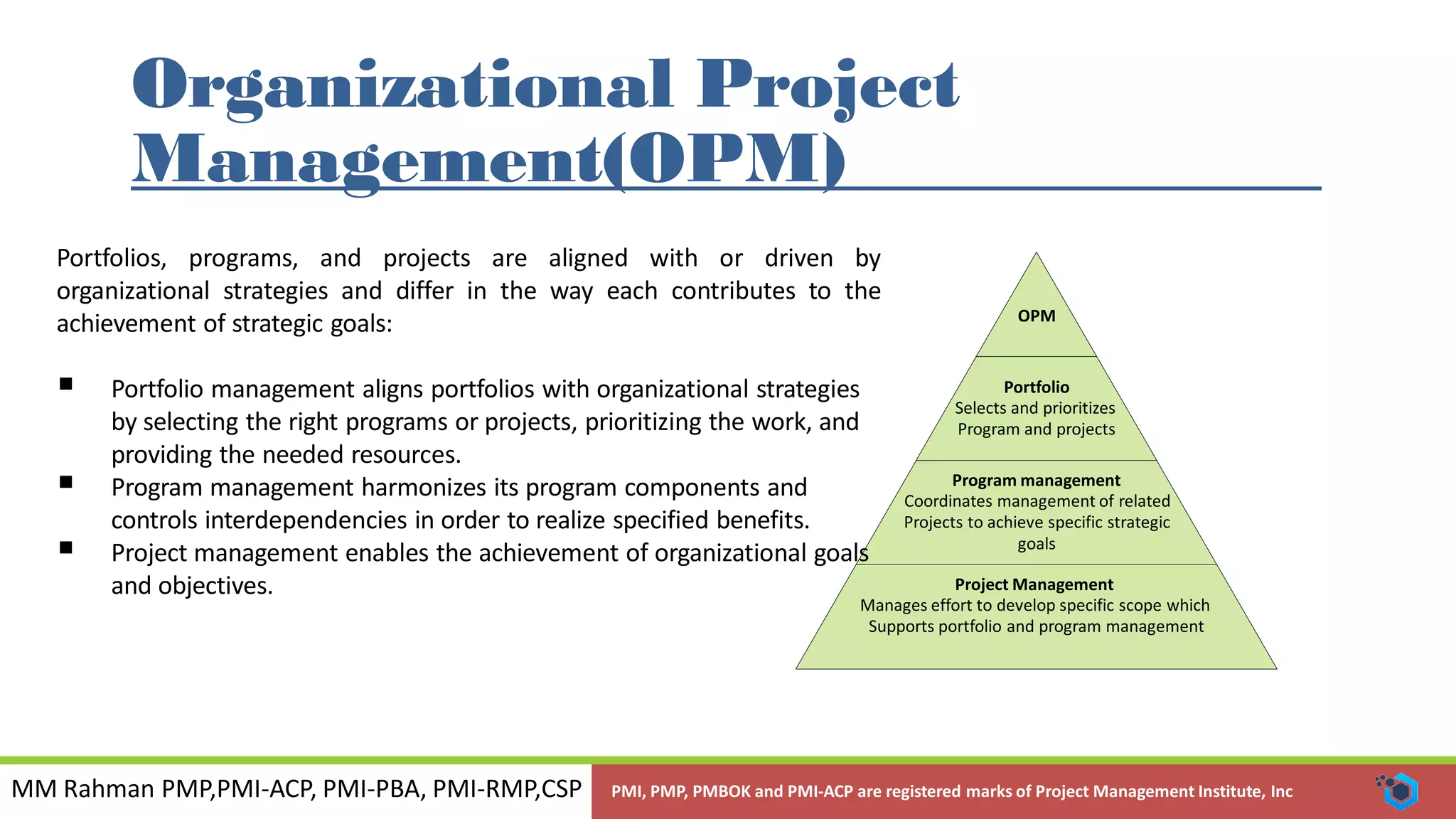 Introduction project management framework (part i & part-ii )-mm rahman ...