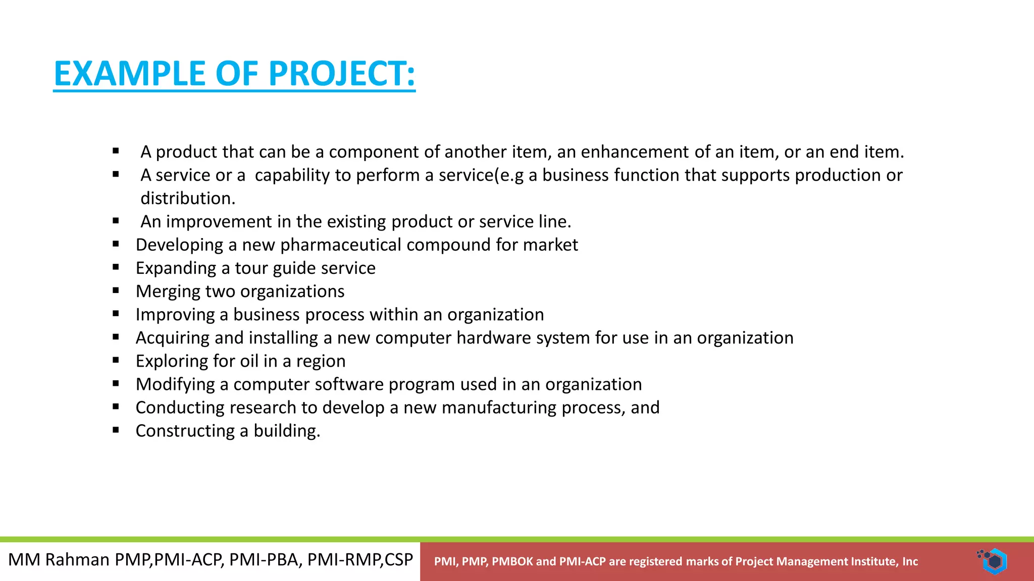 Introduction project management framework (part i & part-ii )-mm rahman ...