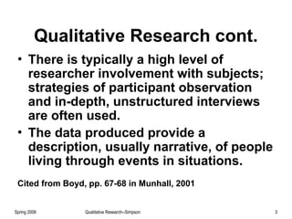 Introduction Qualitative Research.5traditions.ppt