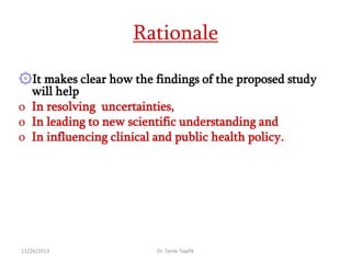 Introduction, rationale and objectives | PPT