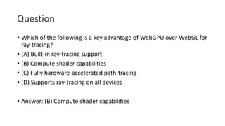 Introduction ray-tracing and path-tracing | PPT