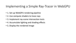 Introduction ray-tracing and path-tracing | PPT