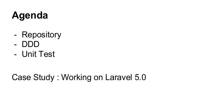 Introduction repository, ddd and unit test