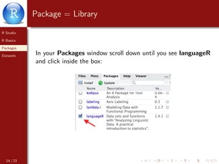Introduction to Rstudio | PDF