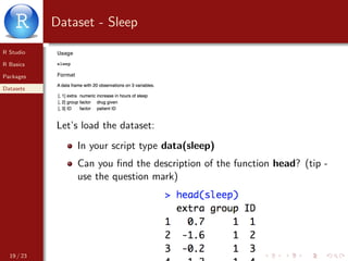 Introduction to Rstudio | PDF