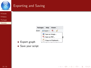 Introduction to Rstudio | PDF