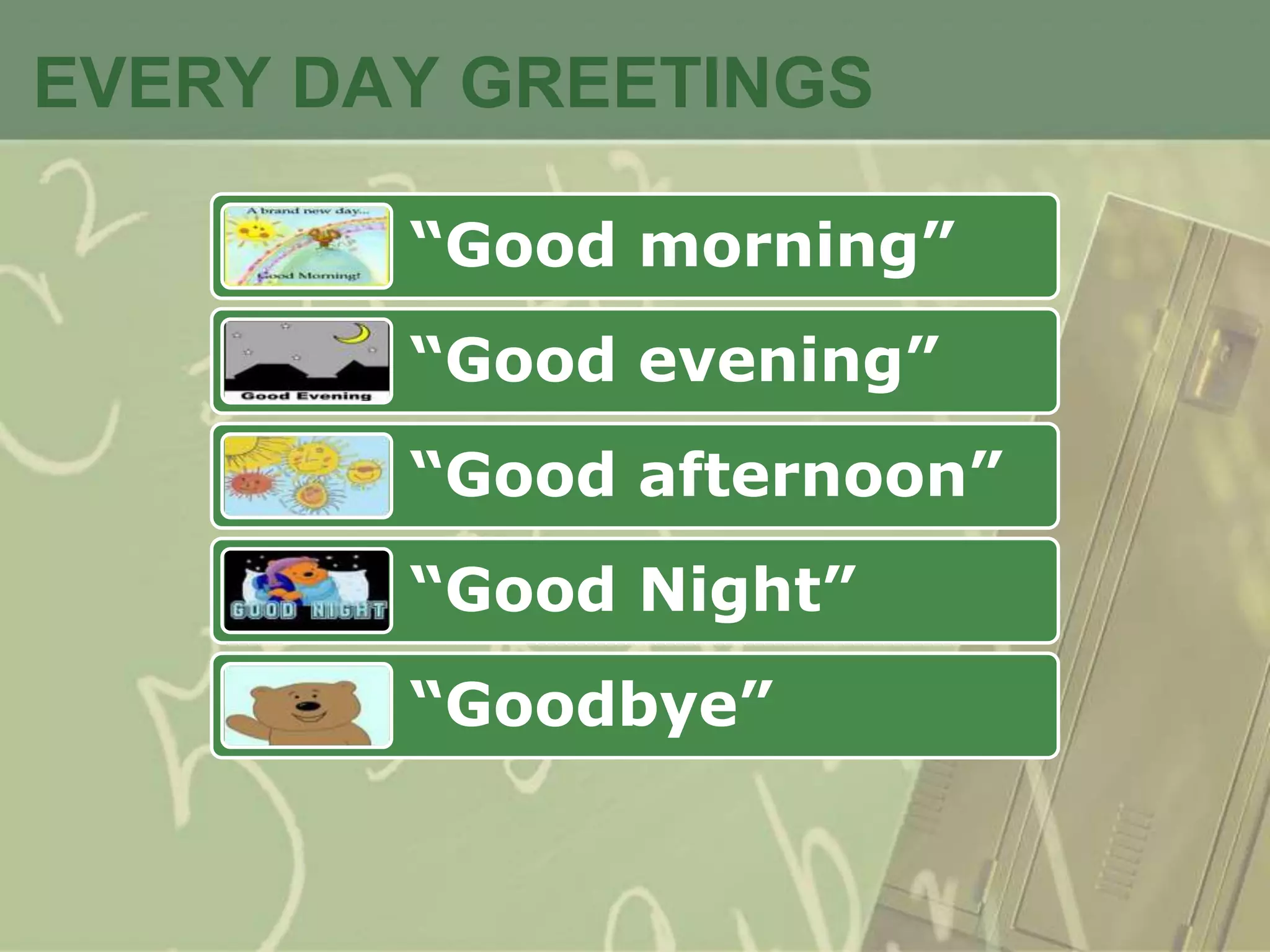 Introductions and greetings | PPTX