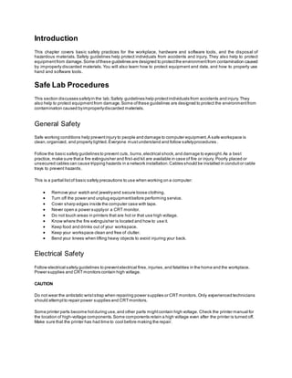 Introduction safety | PDF