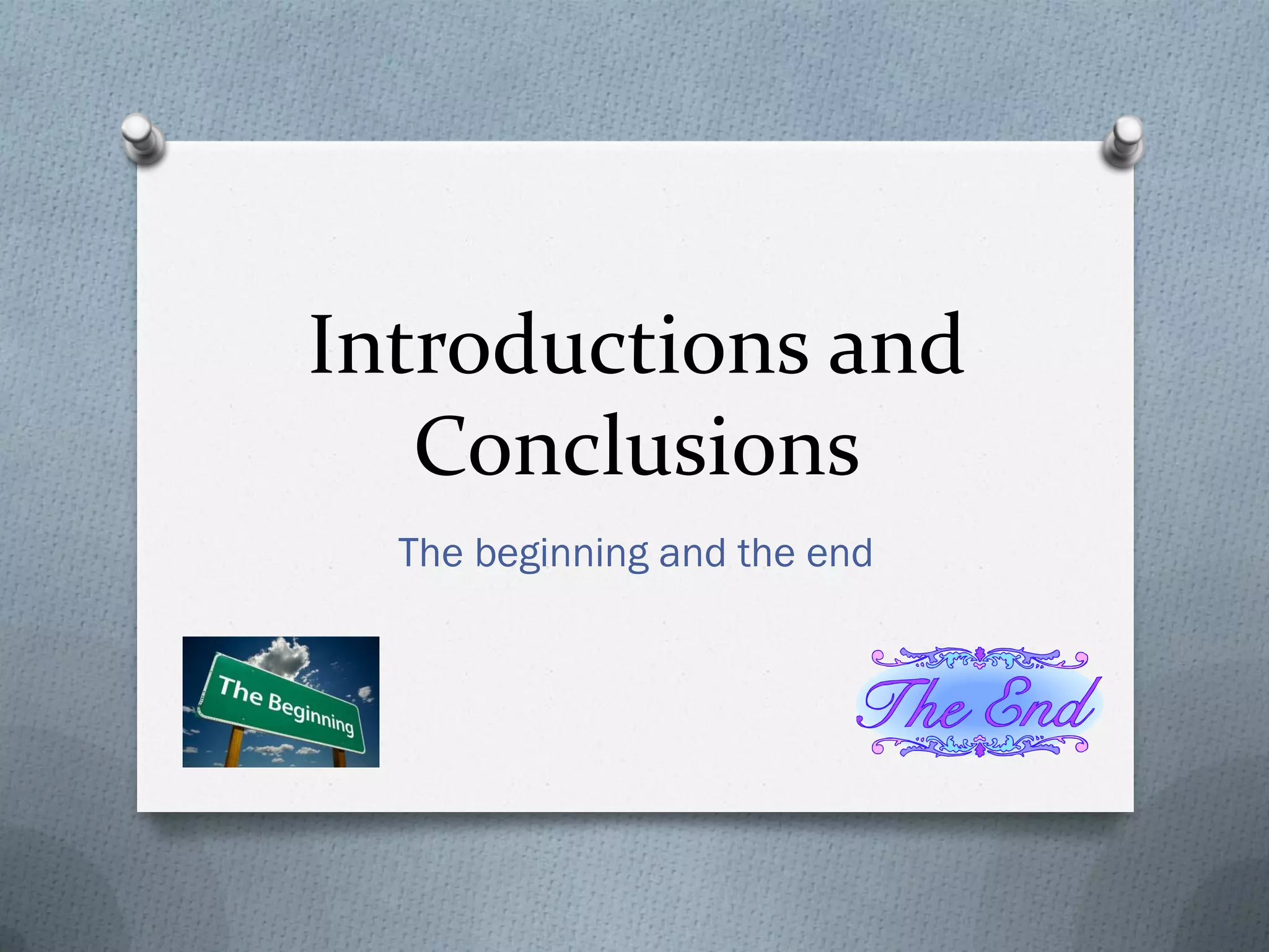 Introductions and conclusions | PDF