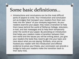 Introductions and conclusions | PDF