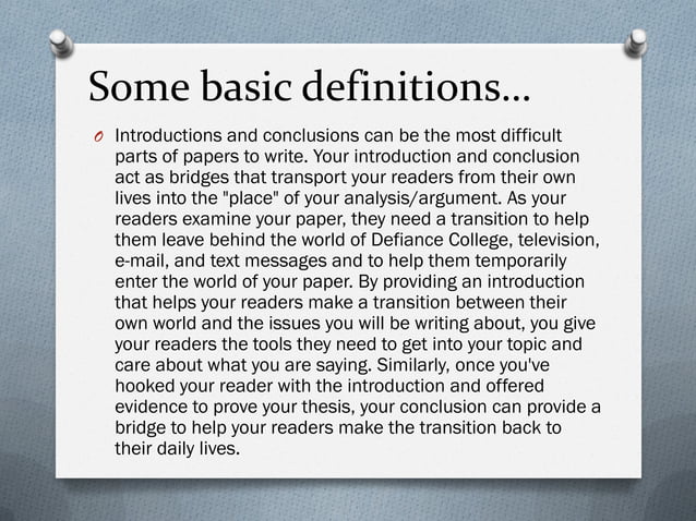 Introductions and conclusions | PDF