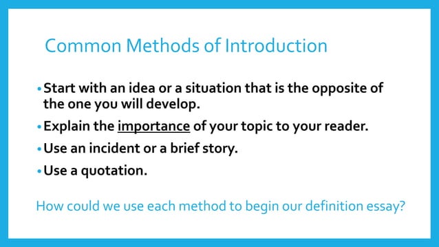 Introductions and Conclusions | PPTX