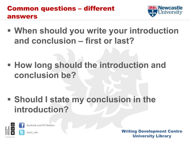 Introductions and conclusions | PPT