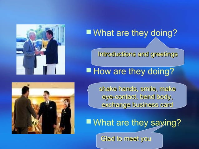 Introductions and greetings | PPT