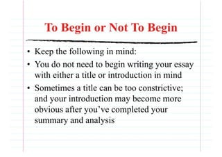 Introductions And Titles | PDF